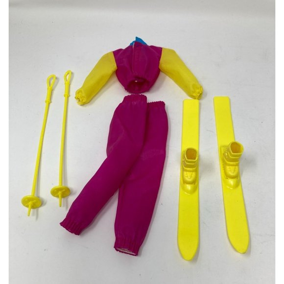 Barbie | Toys | Vintage 989 Barbie All Stars Snow Ski Outfit Skis Ski ...